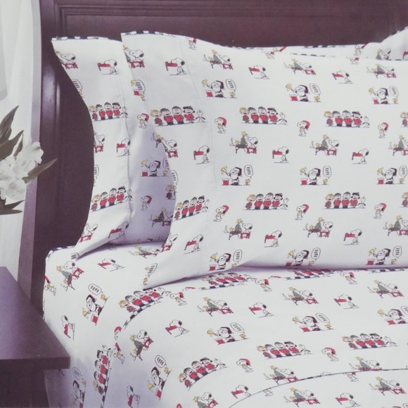 Peanuts | Bedding | Peanuts Snoopy King Size 4 Piece Sheet Set 3 Deep ...